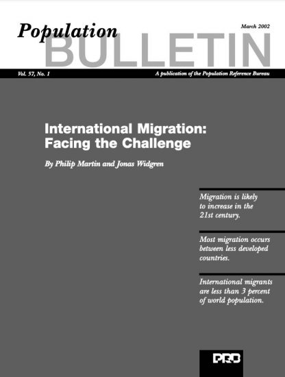 International Migration: Facing the Challenge | PRB