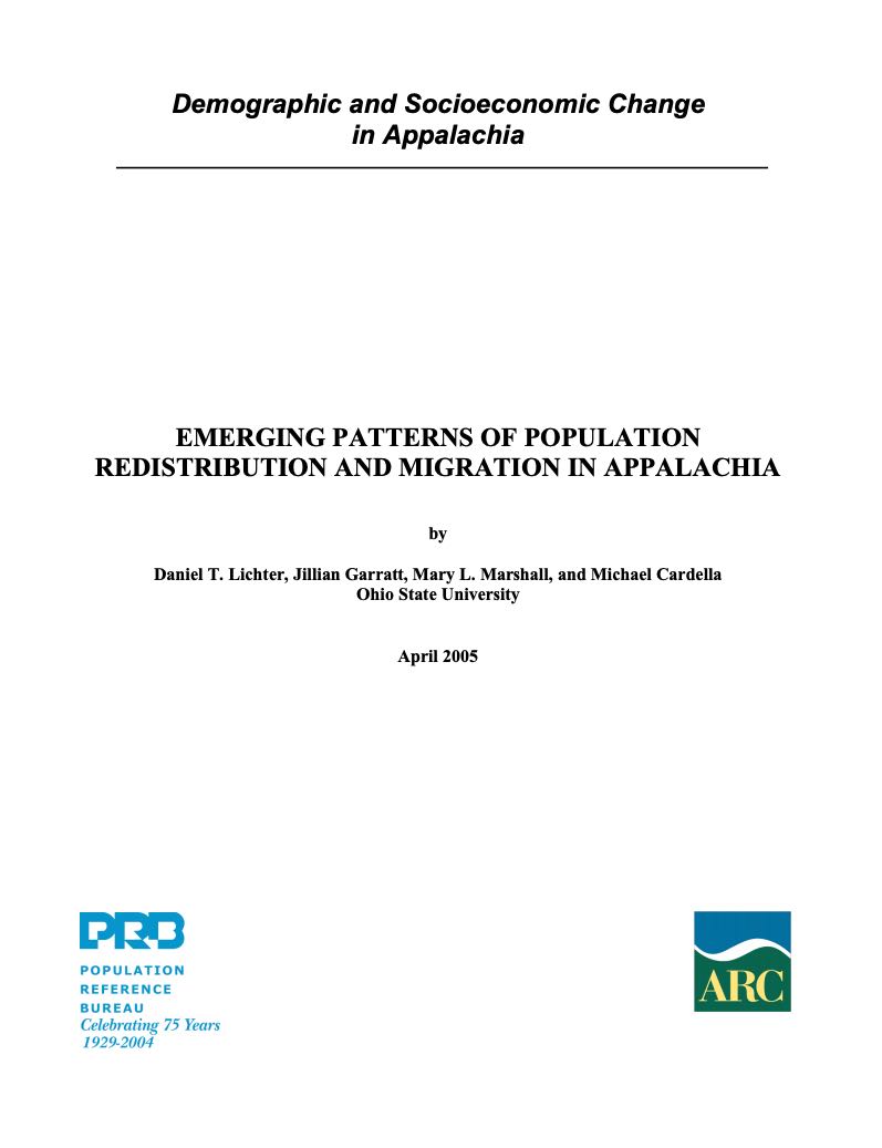 Emerging Patterns of Population Redistribution and Migration in ...