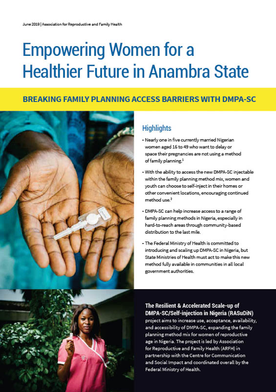 Empowering Women for a Healthier Future in Nigeria With Self-Injectable ...