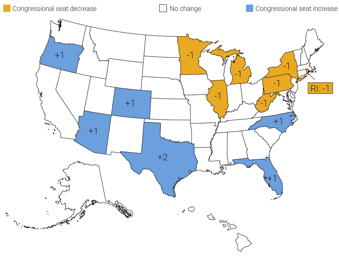 U.S. House Seats Are Shifting South and West Based on Population ...