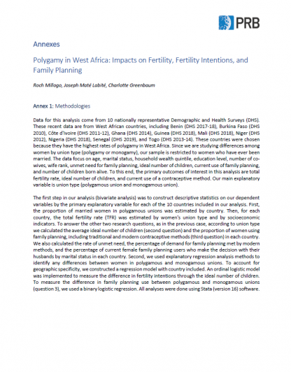 Polygamy In West Africa Impacts On Fertility Fertility Intentions