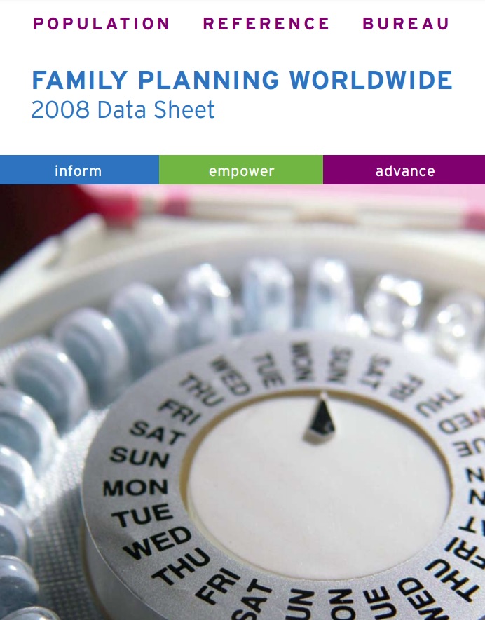 Family Planning Worldwide 2008 Data Sheet - Population Reference Bureau