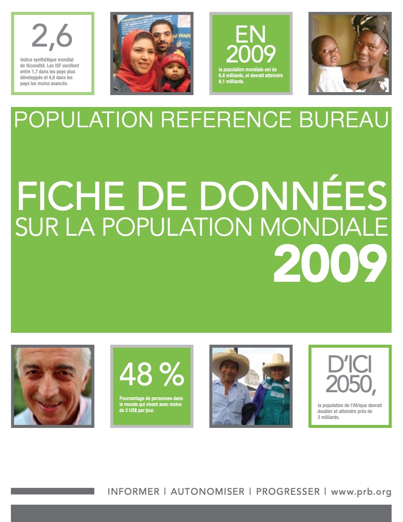 La Fiche de données sur la population mondiale -2009 (PDF) - Population ...