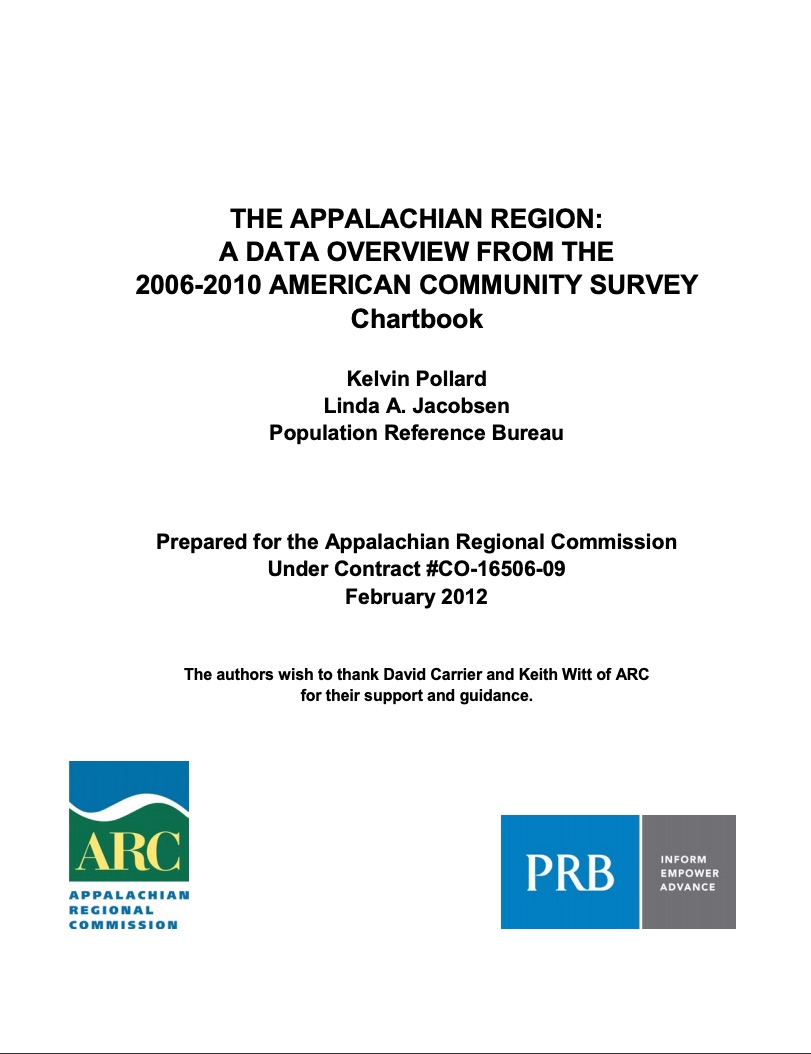 The Appalachian Region: A Data Overview From the 2006-2010 American ...