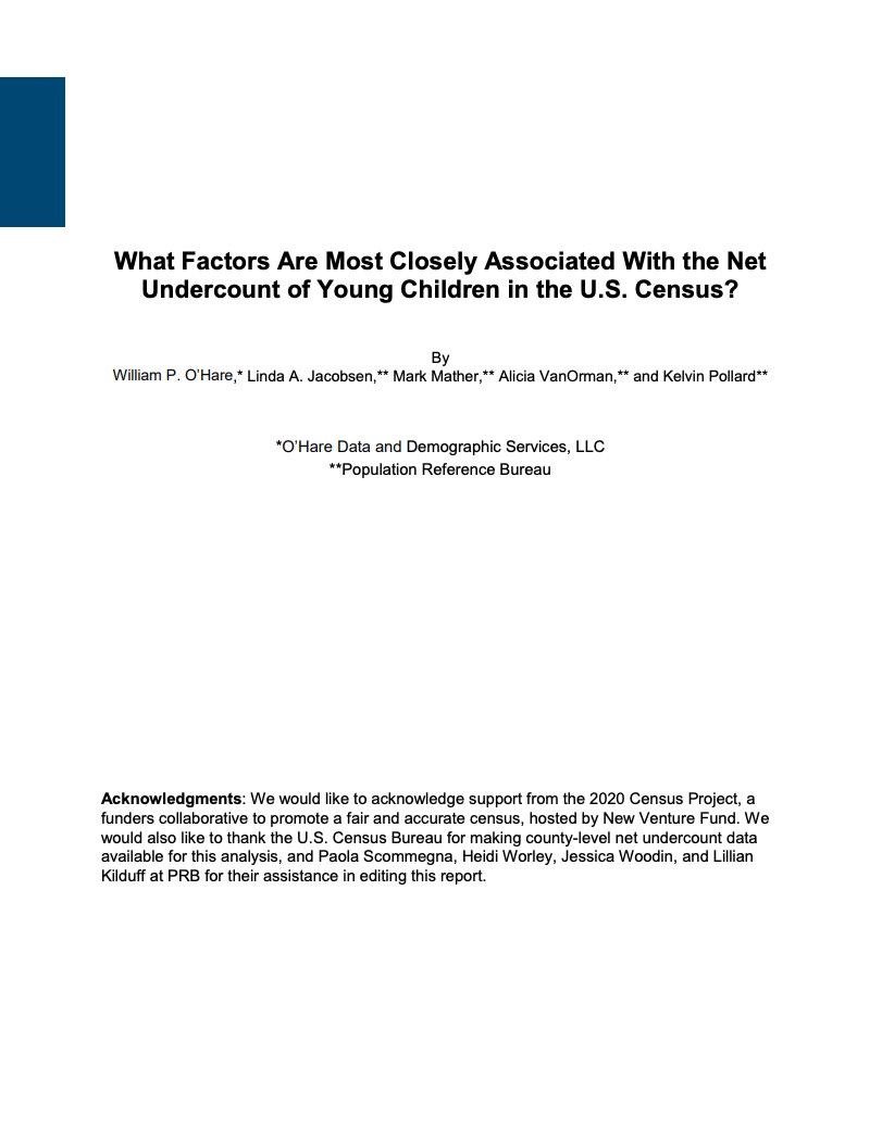 What Factors Are Most Closely Associated With the Net Undercount of ...